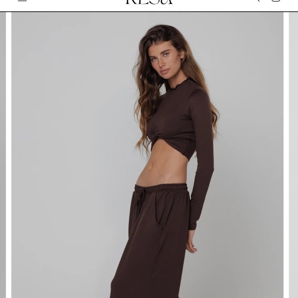 RESA | Tops | Shelby Top Second Skin In Cacao | Poshmark